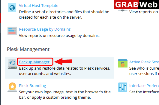 How to upload backup from local computer to reseller backup manager as Reseller in Plesk 12.5 ...